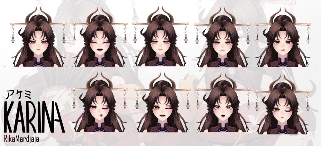 Karina Akemi [オリジナル3Dモデル] - Rika Mardjaja - BOOTH