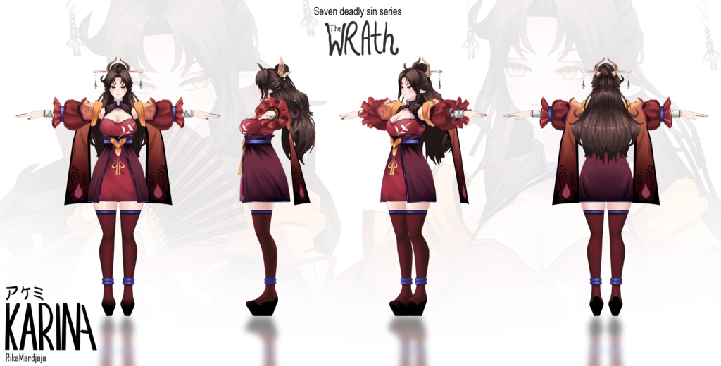 Karina Akemi [オリジナル3Dモデル] - Rika Mardjaja - BOOTH