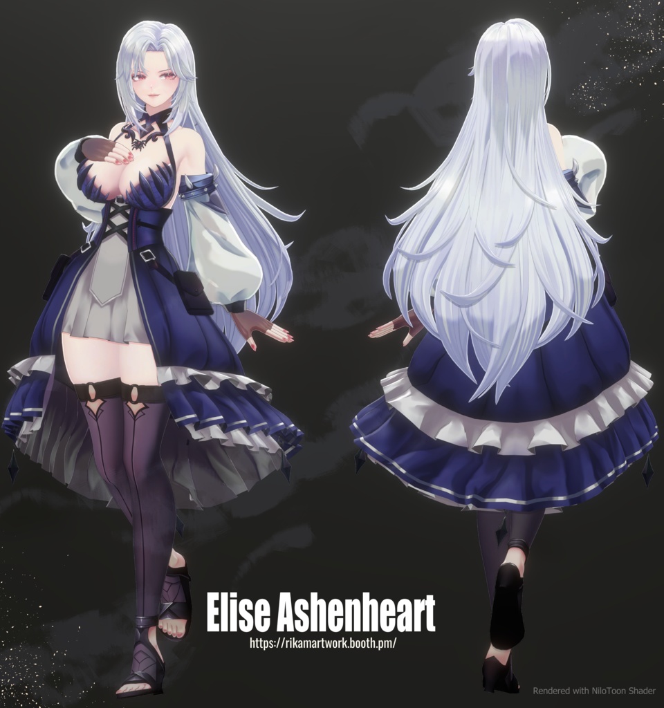 Elise Ashenheart [オリジナル3Dモデル] - Rika Mardjaja - BOOTH