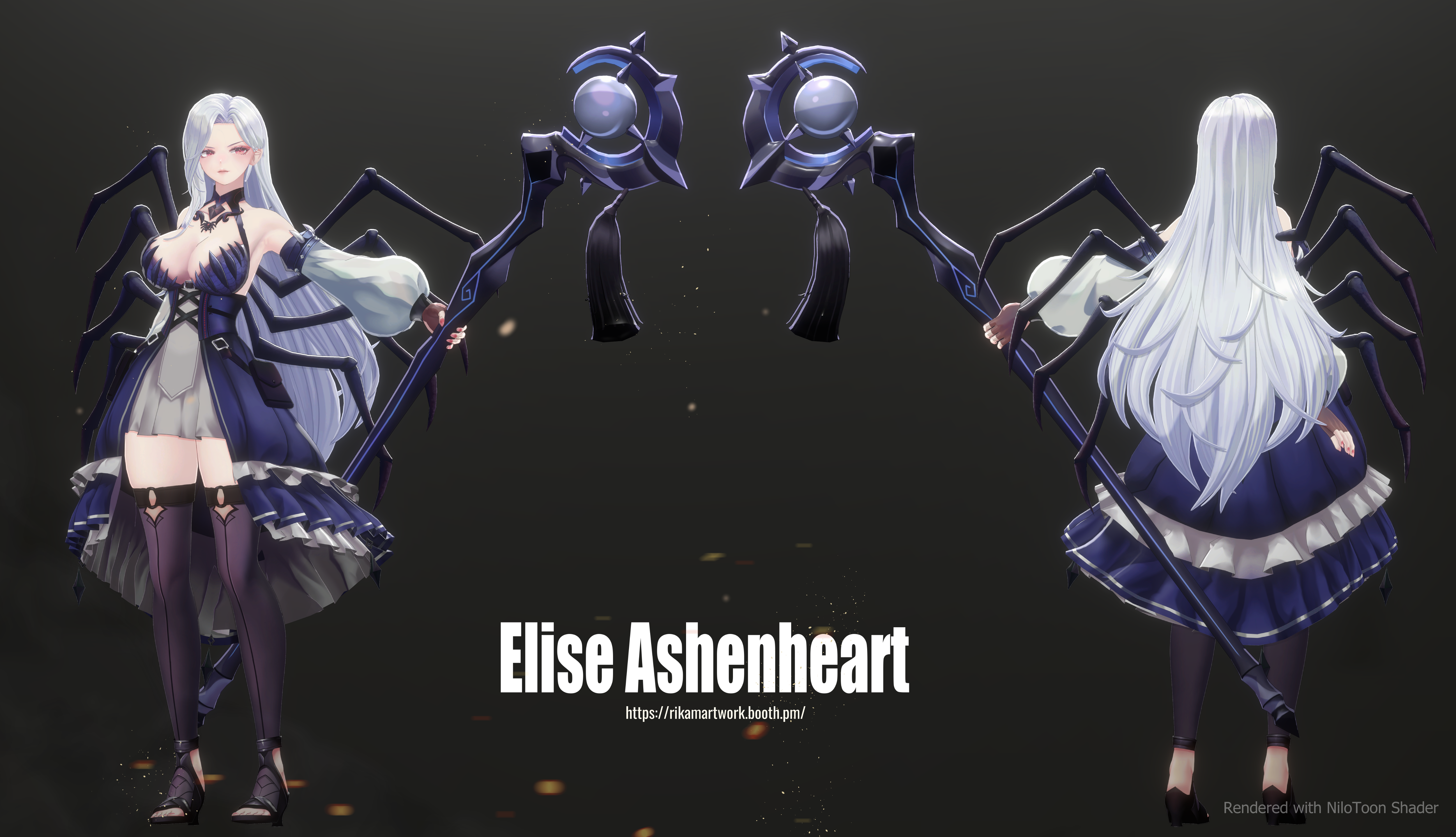 Elise Ashenheart [オリジナル3Dモデル] - Rika Mardjaja - BOOTH