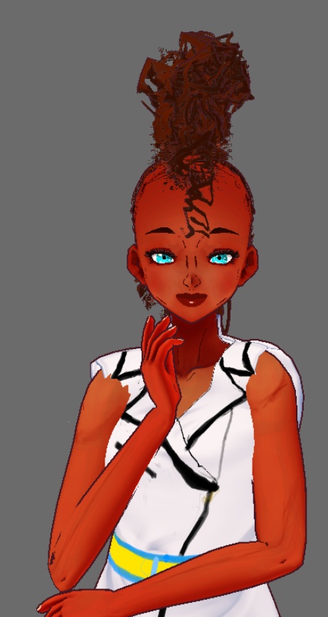 Wild Braided Curly Mohawk (VRoid Hair Preset Beta & Stable) - Adore ...