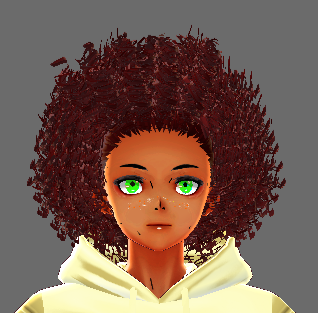 Small Curly Afro (VRoid Hair Preset Beta and Stable) - Adore Artistry ...