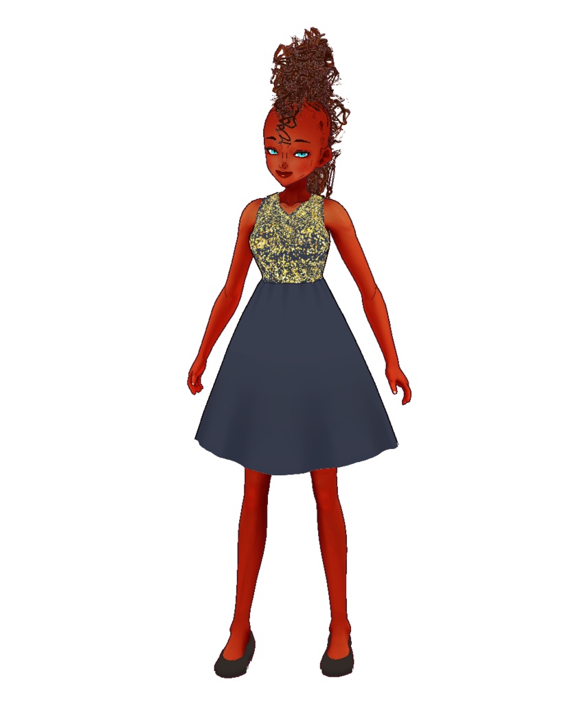 Dress Texture Outfit (VRoid) - Adore Artistry - BOOTH