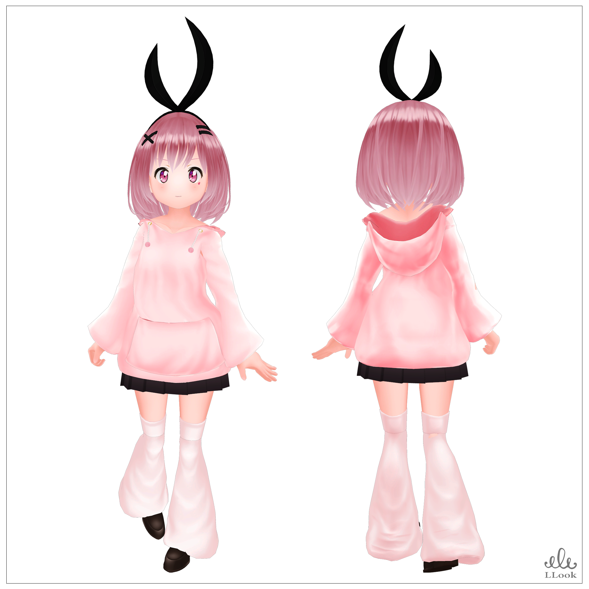 『えるるっく ver3.1』オリジナル3Dモデル【MMD、VRChat、Blender、Unity、FBX、対応】 - えるるっく - BOOTH