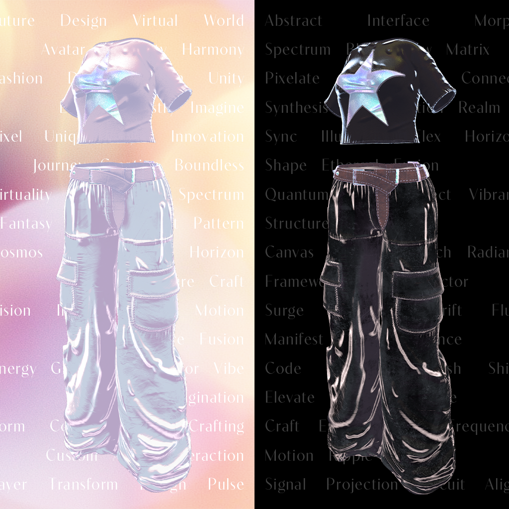 Cargo Pants Set MNUKA STYLE for VRChat - えるるっく - BOOTH