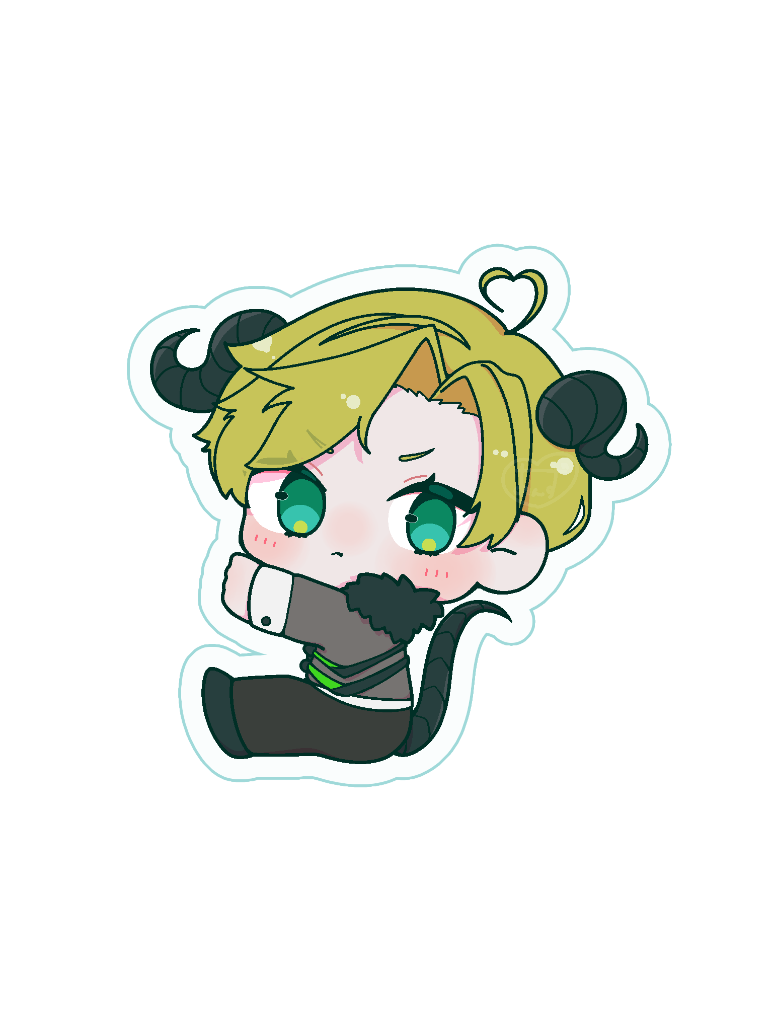 見守りサタンアクリルクリップ - 瓶詰めジャム - BOOTH