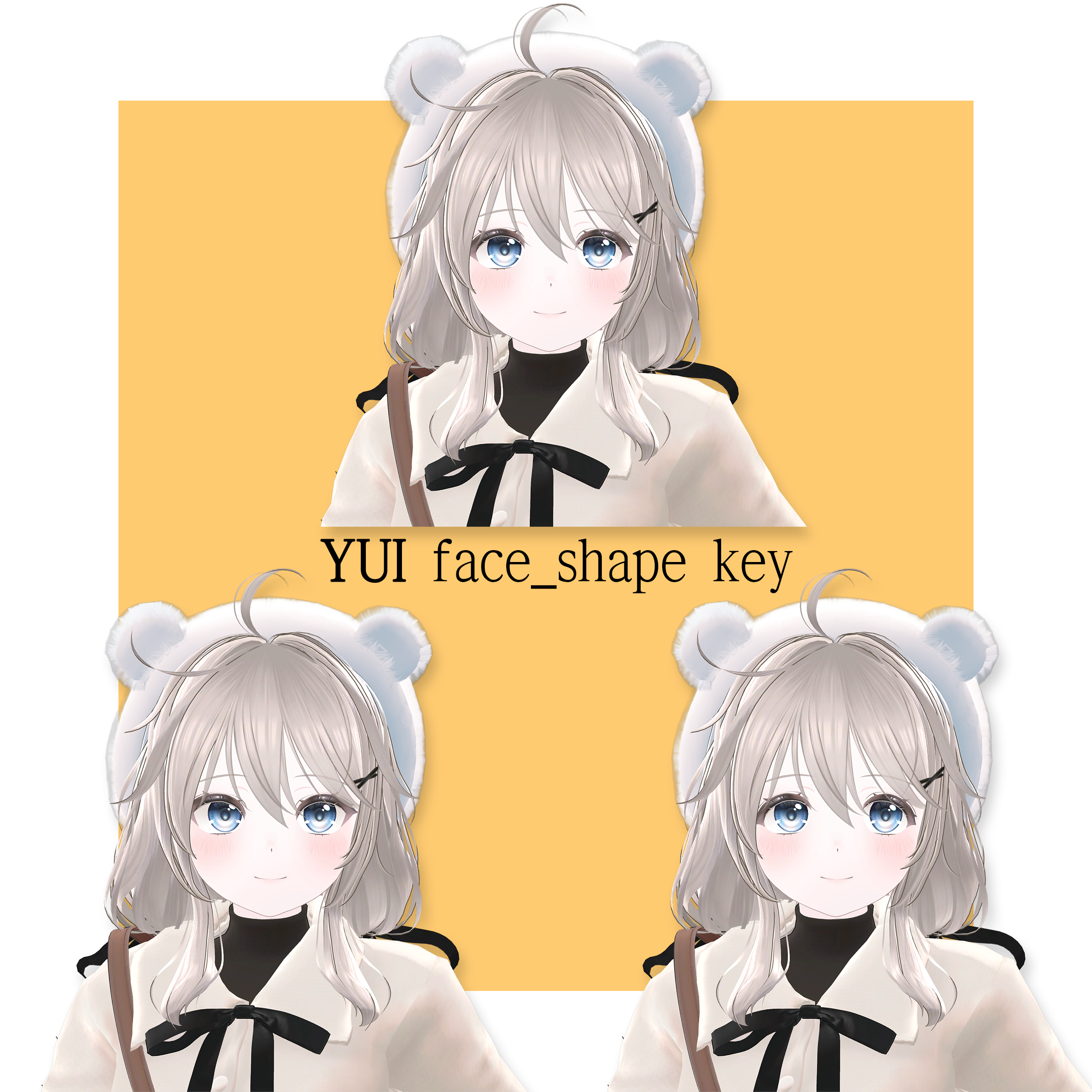 03.YUI [オリジナル3Dモデル] ver.1.02 - BKC__SHOP - BOOTH