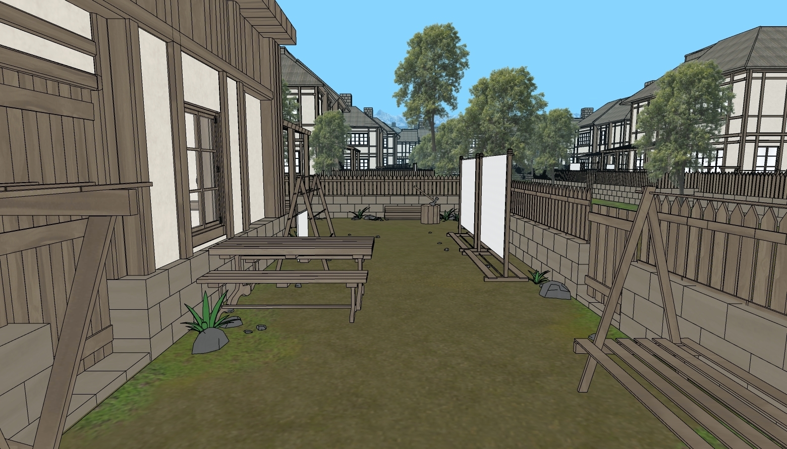 Medieval House 3Floor Set + 408 Material/Prop - NOMEN - BOOTH