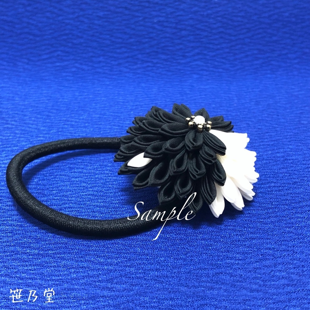 つまみ細工 和のヘアゴム〜はちわれ〜 - 笹乃堂 BOOTH店 - BOOTH