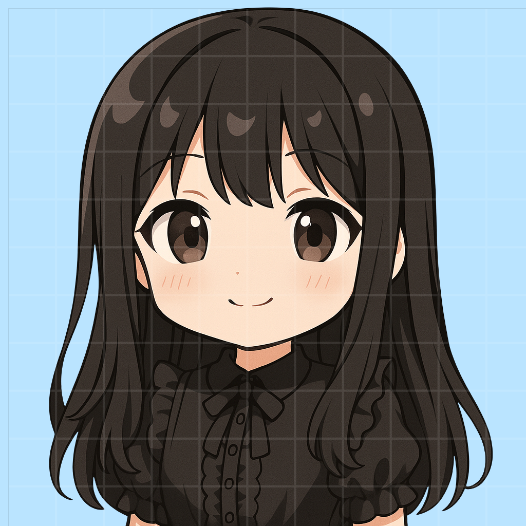 黒髪ちびキャラ表情アイコン【SNS・ブログ向け】 - Studio Rin - BOOTH