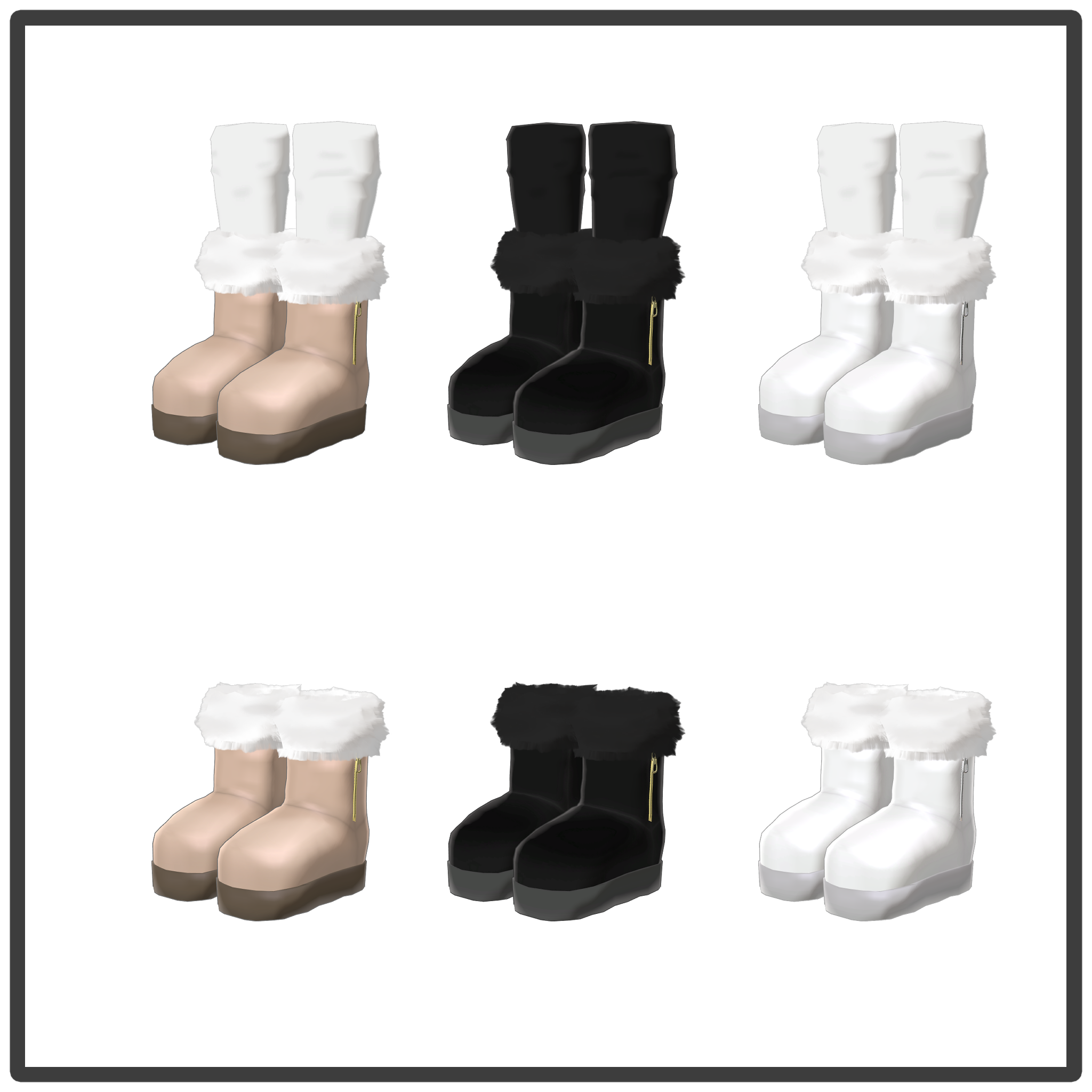 [VRC] Ugg Shoes 13 Characters (Update Previous product) - JJONGSAEBYEOK ...