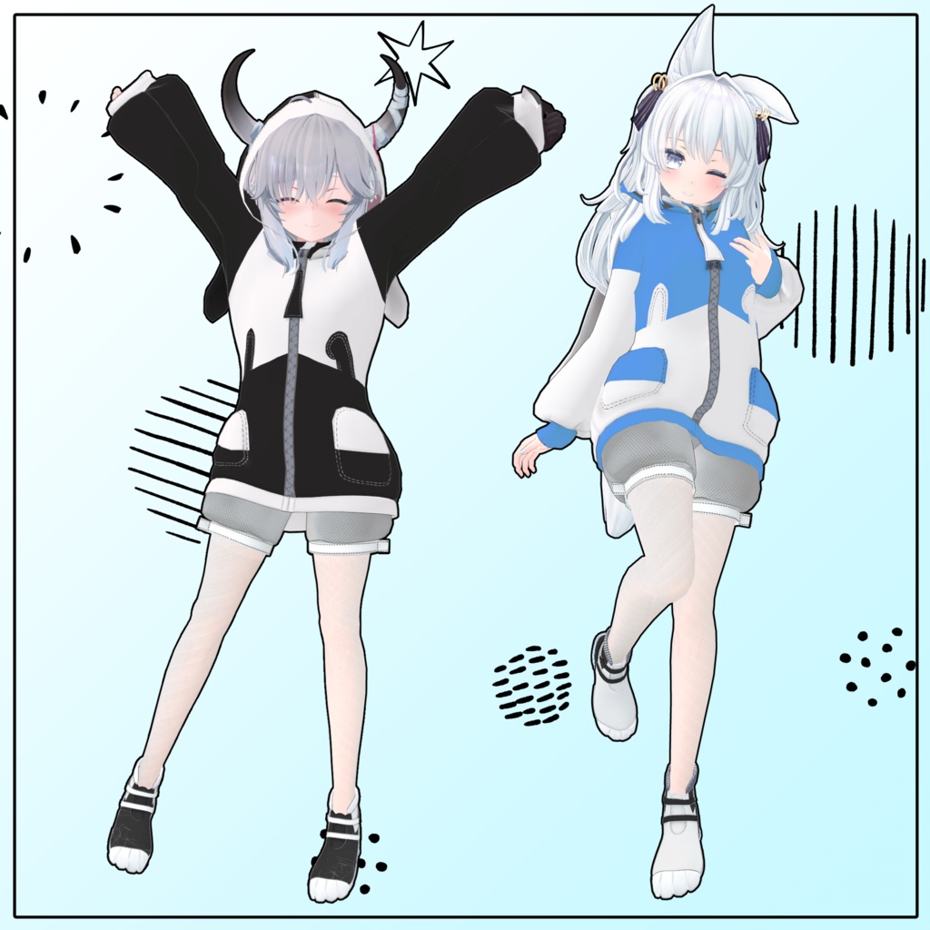 【VRChat】 8アバター対応 「RaviRabbit」 - メリキィ工房 - BOOTH