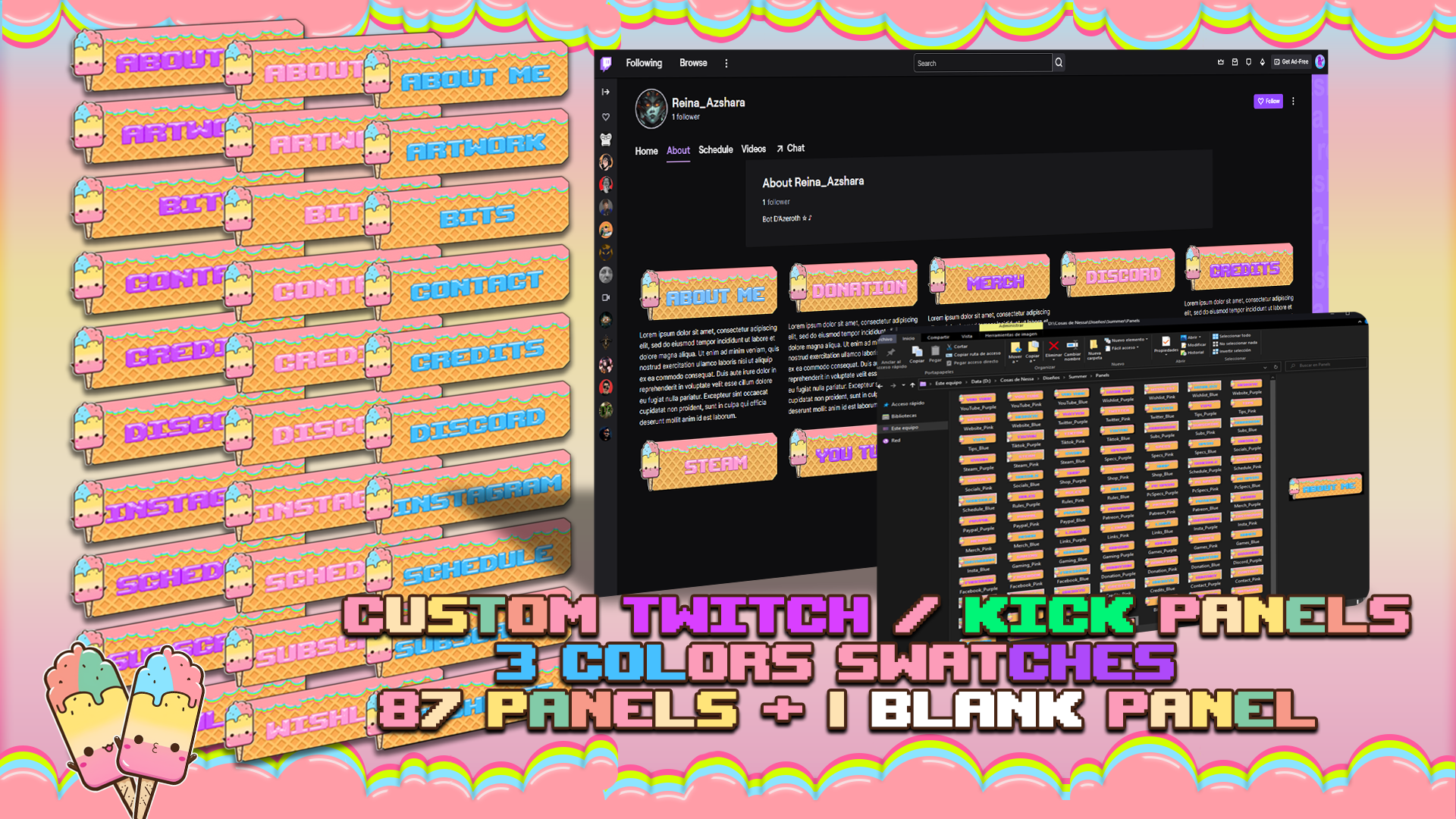 ON SALE!! ANIMATED Twitch / KICK / YOU TUBE Stream Package | KAWAII ...