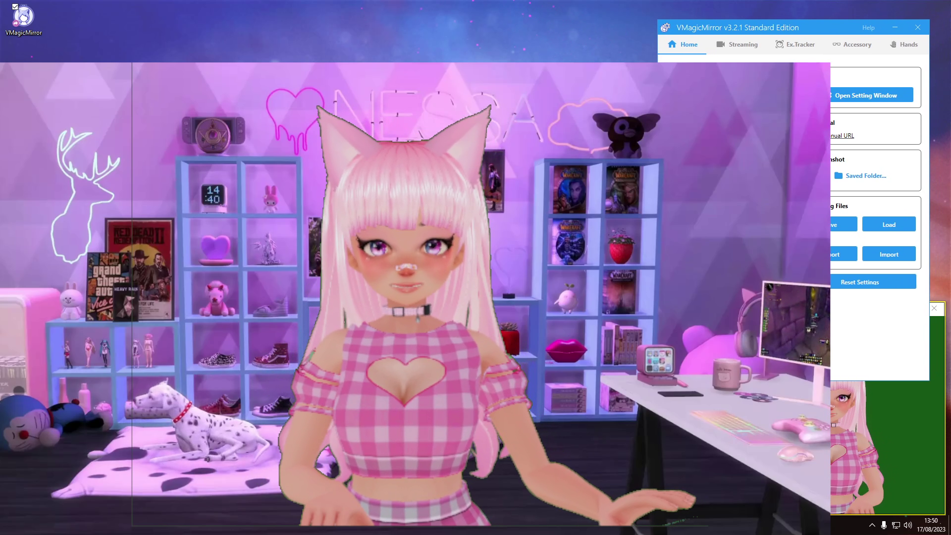 Model Animated 3D VTuber Neko: Adorable Expressions Kawaii | VRM | - Mustache - BOOTH