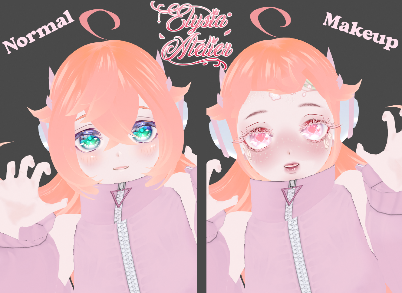 【VRoid Makeup】Full set - Spring Love + eyes - Elysia_atelier - BOOTH