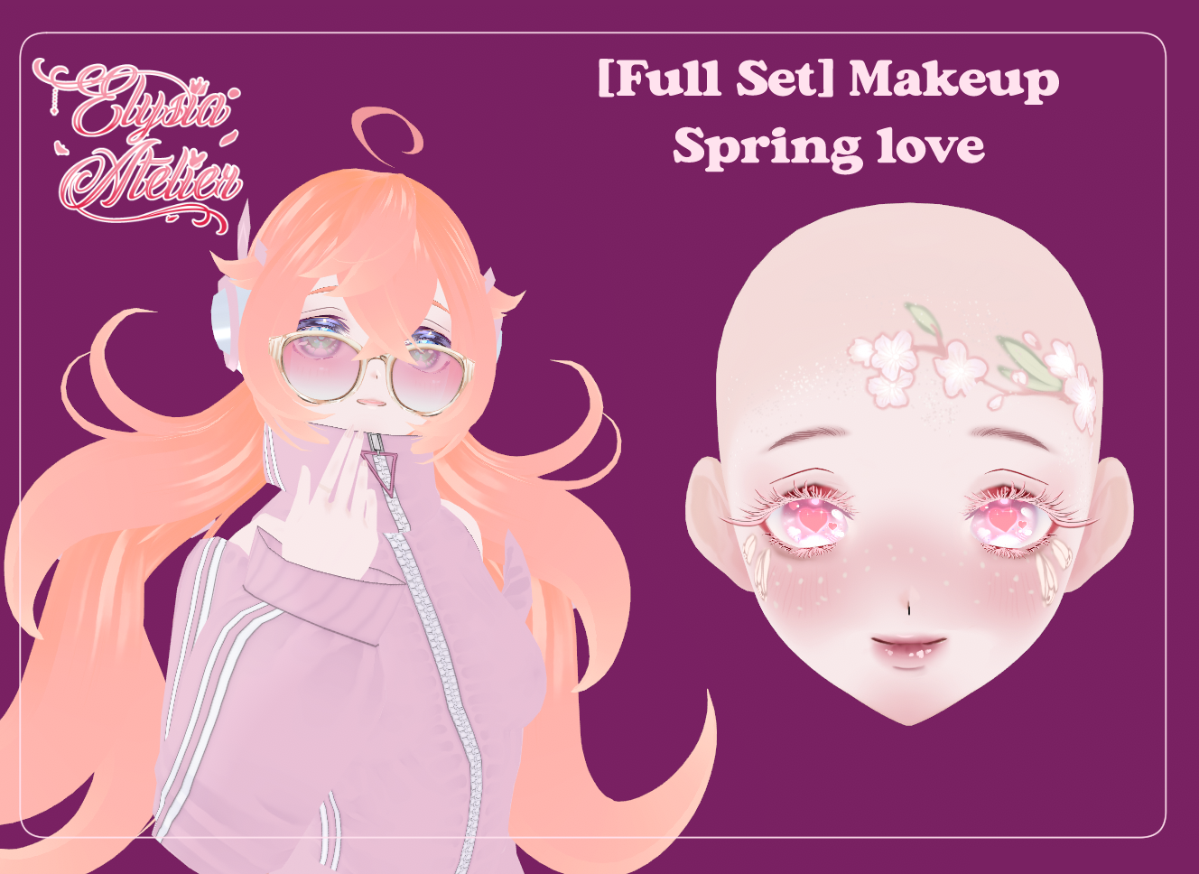 【VRoid Makeup】Full set - Spring Love + eyes - Elysia_atelier - BOOTH
