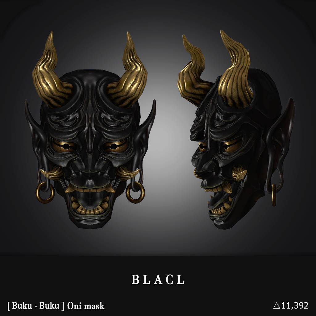 3Dモデル『Oni mask』VRChat想定 - [Buku-Buku] - BOOTH