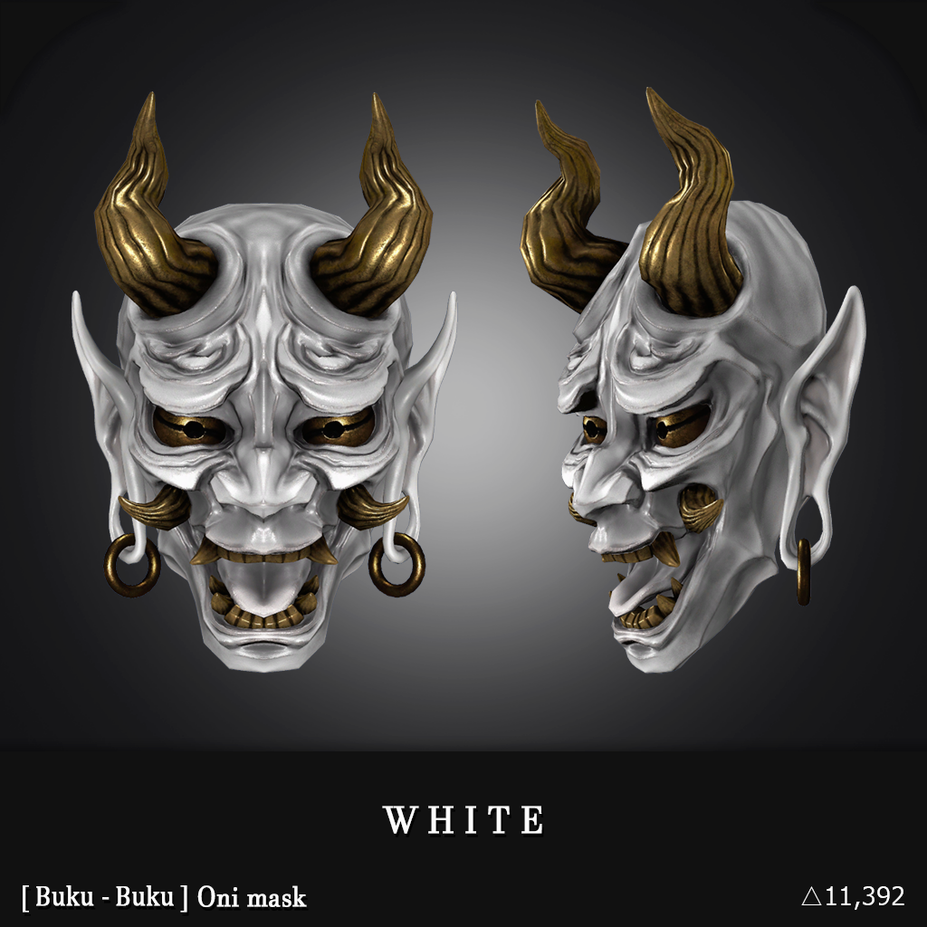 3Dモデル『Oni mask』VRChat想定 - [Buku-Buku] - BOOTH
