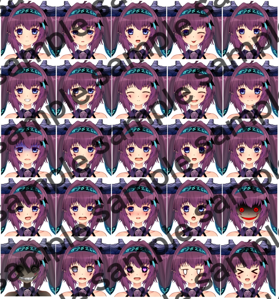 立ち絵素材 魔女 表情差分全27種 - izumisora - BOOTH