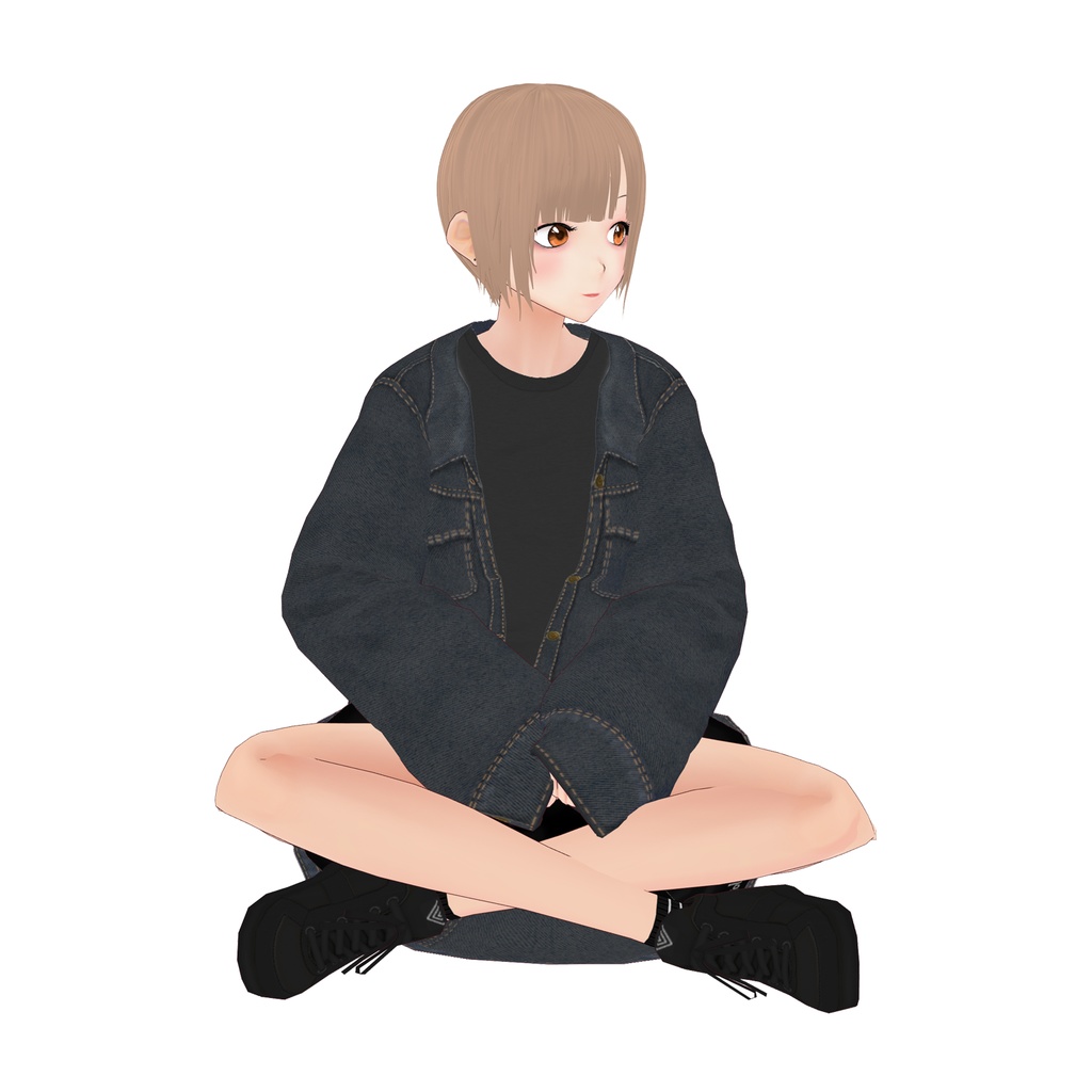 [VRoid] DENIM JACKET / オーバーサイズデニムジャケット - vear clo. - BOOTH
