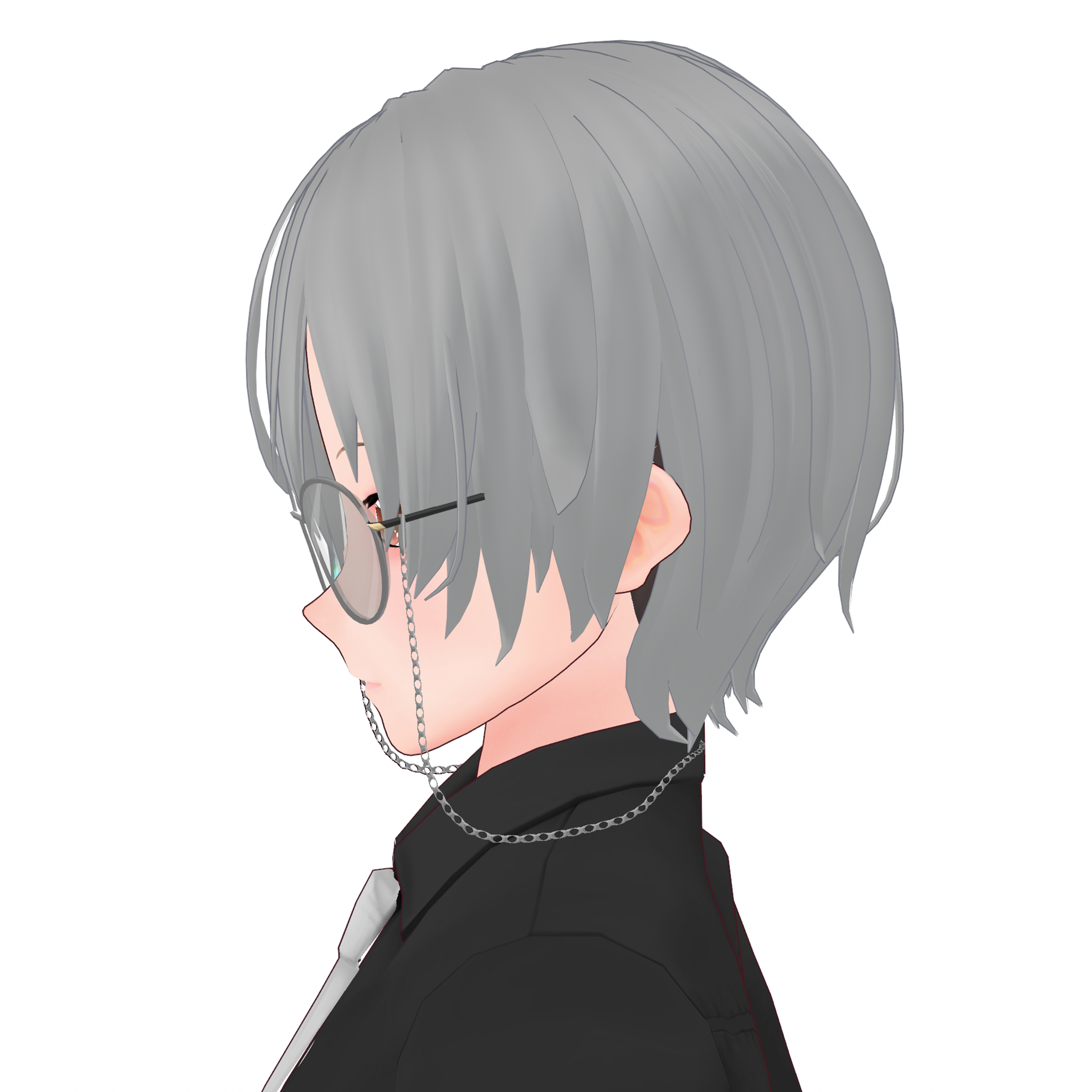 [VRoid] ROUND GLASSES / 丸メガネ(メガネチェーン付) - vear clo. - BOOTH