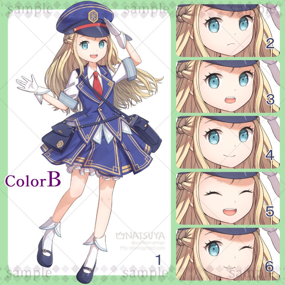 【立ち絵】2329 colorA/B【表情6種】 - 夏屋屋 - BOOTH