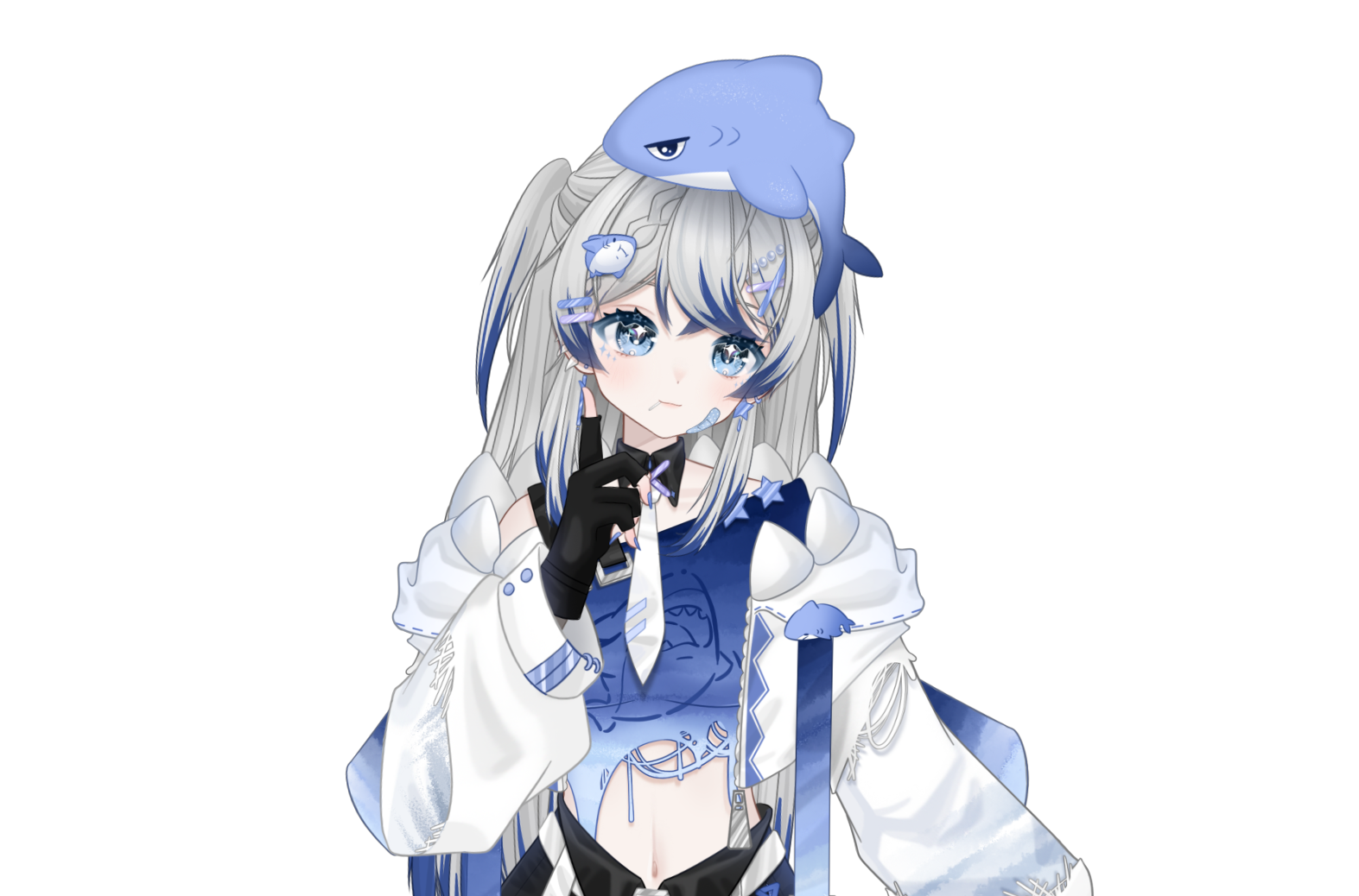 Shark Live 2D Model Sell 🌊🦈 - Spotlight Club VT - BOOTH
