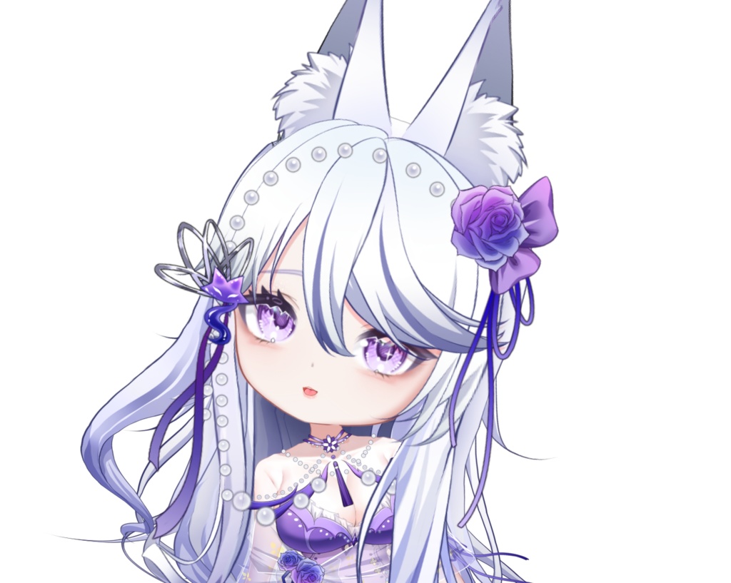 Eliza The Purple Fox [Live 2D Model Sell] 💜 - Spotlight Club VT - BOOTH
