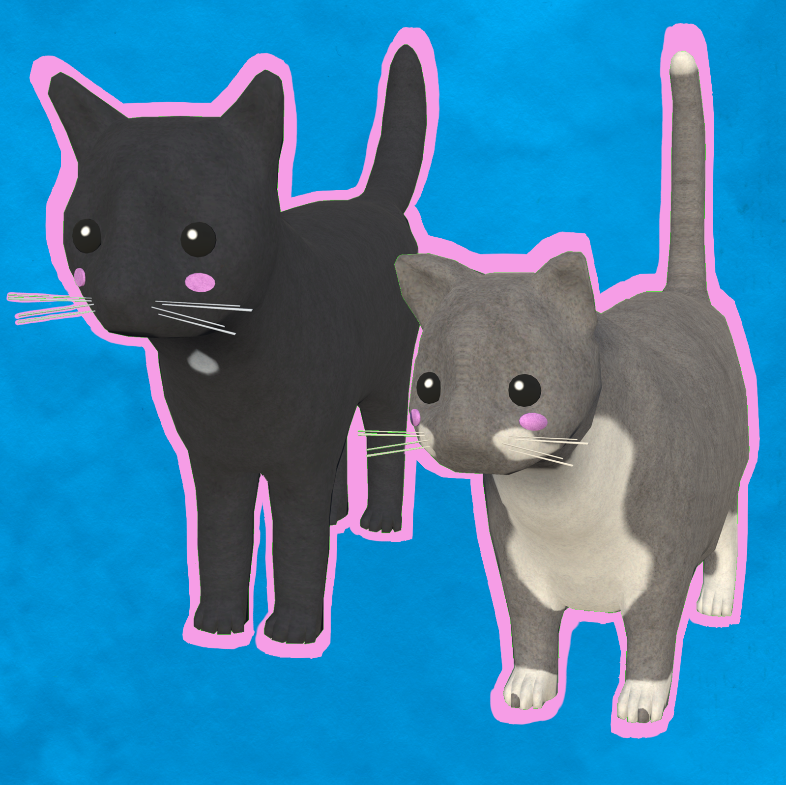 [Free/無料] Cat Plushie / 猫ぬいぐるみ - Sleepybara-Rex - BOOTH