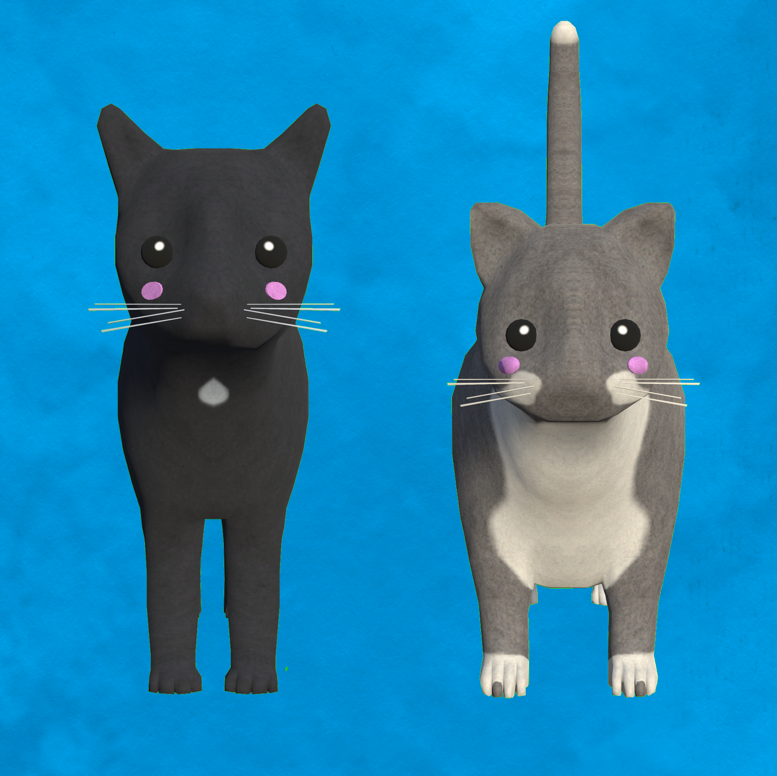 [Free/無料] Cat Plushie / 猫ぬいぐるみ - Sleepybara-Rex - BOOTH