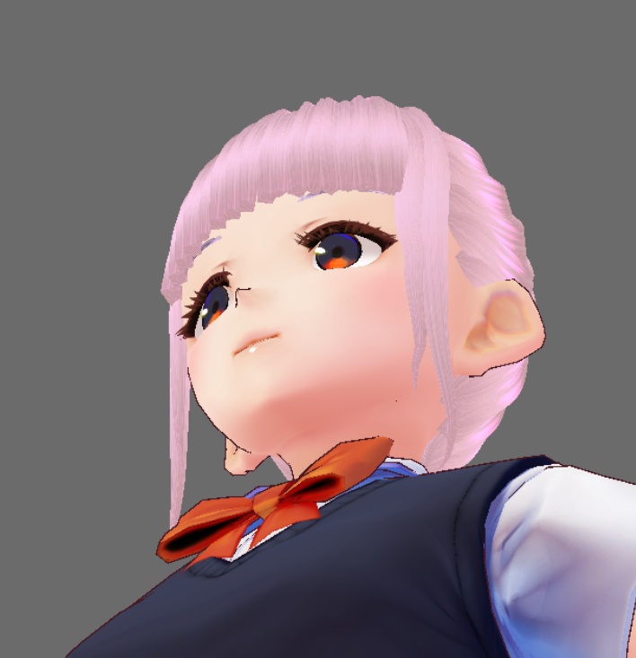 [VROID] Hair PRESET Double small buns and inner braid - berryberu - BOOTH