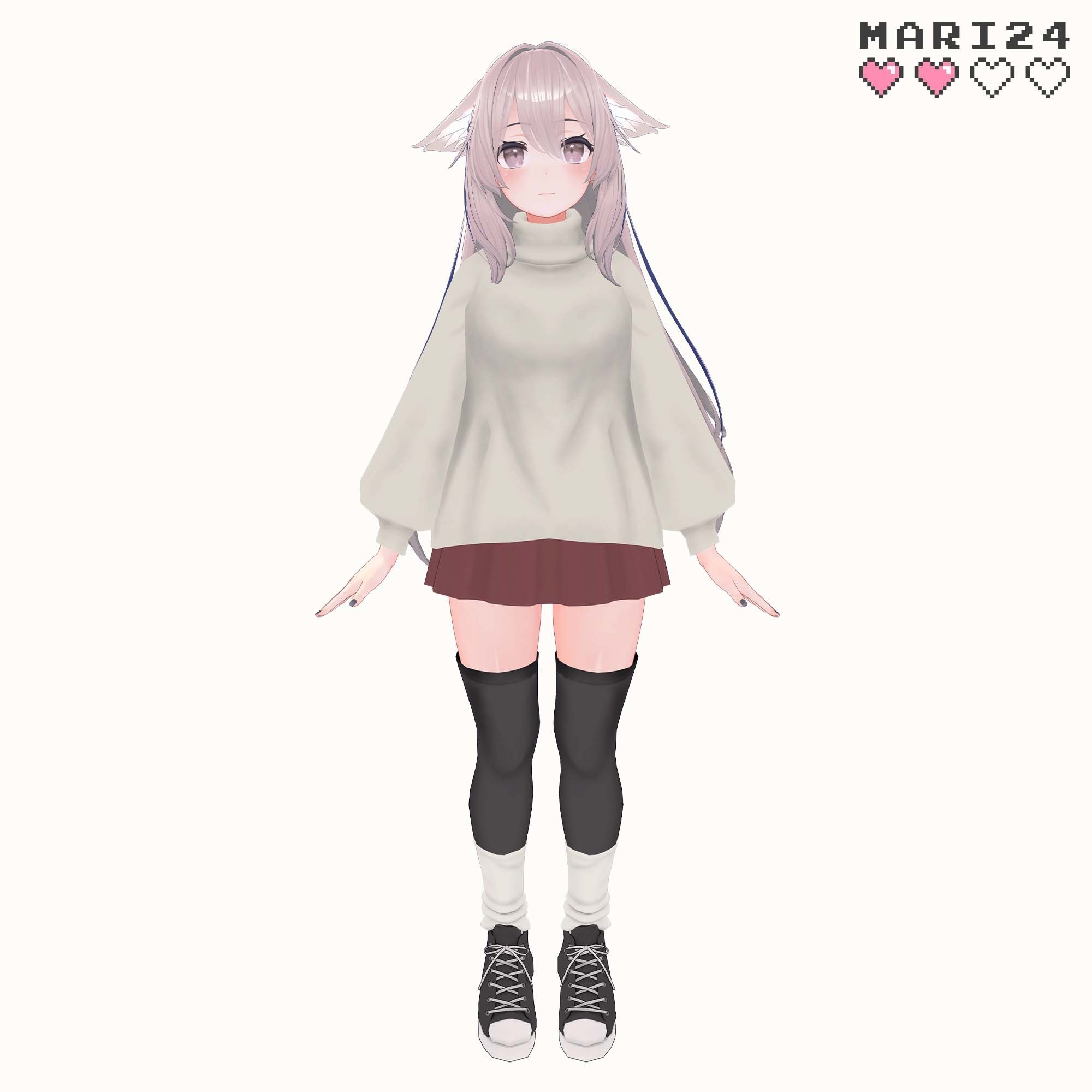 ゆるセーターとルーズソックス【桔梗用】 - MARI24 - BOOTH