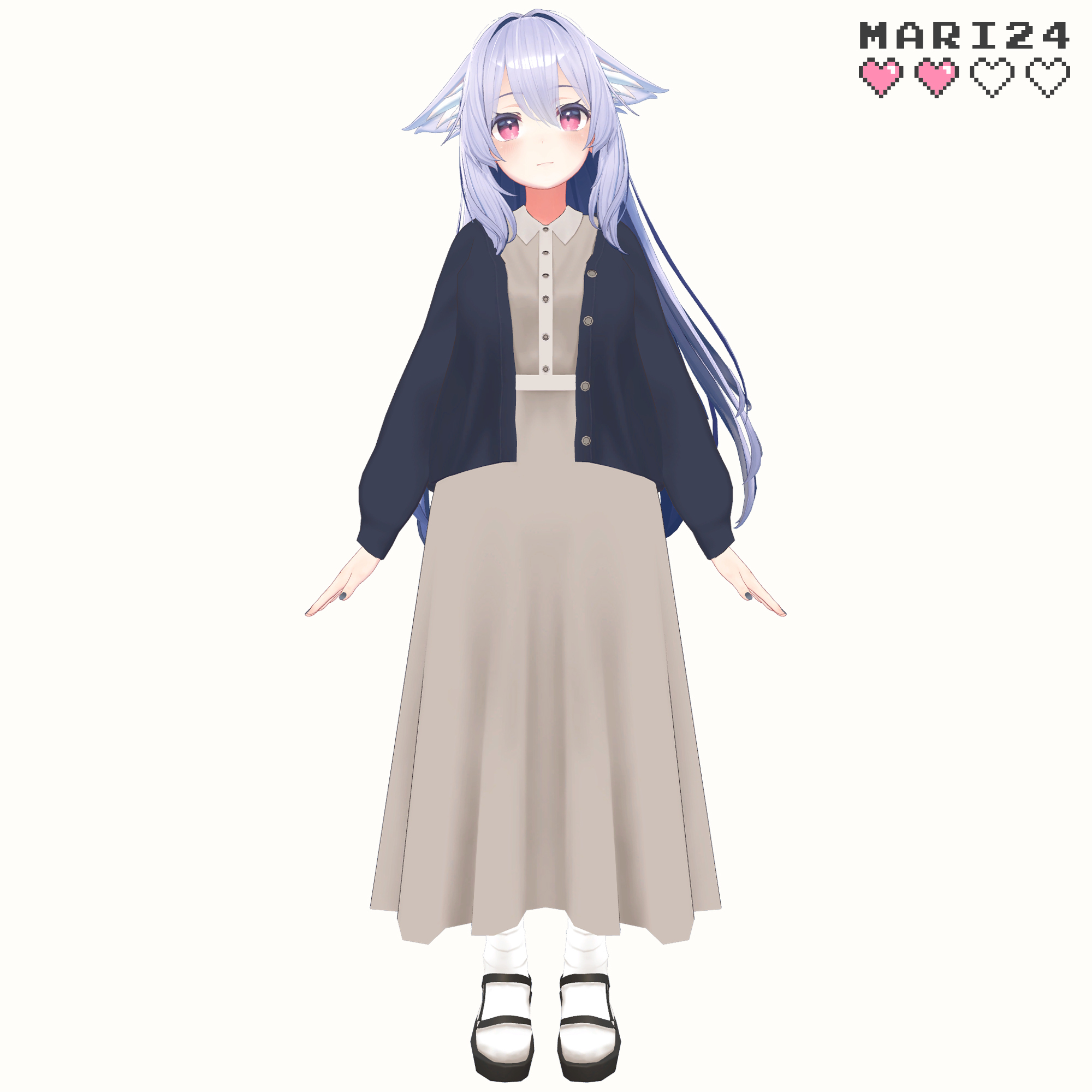 カーディガンとワンピ【桔梗用】 - MARI24 - BOOTH