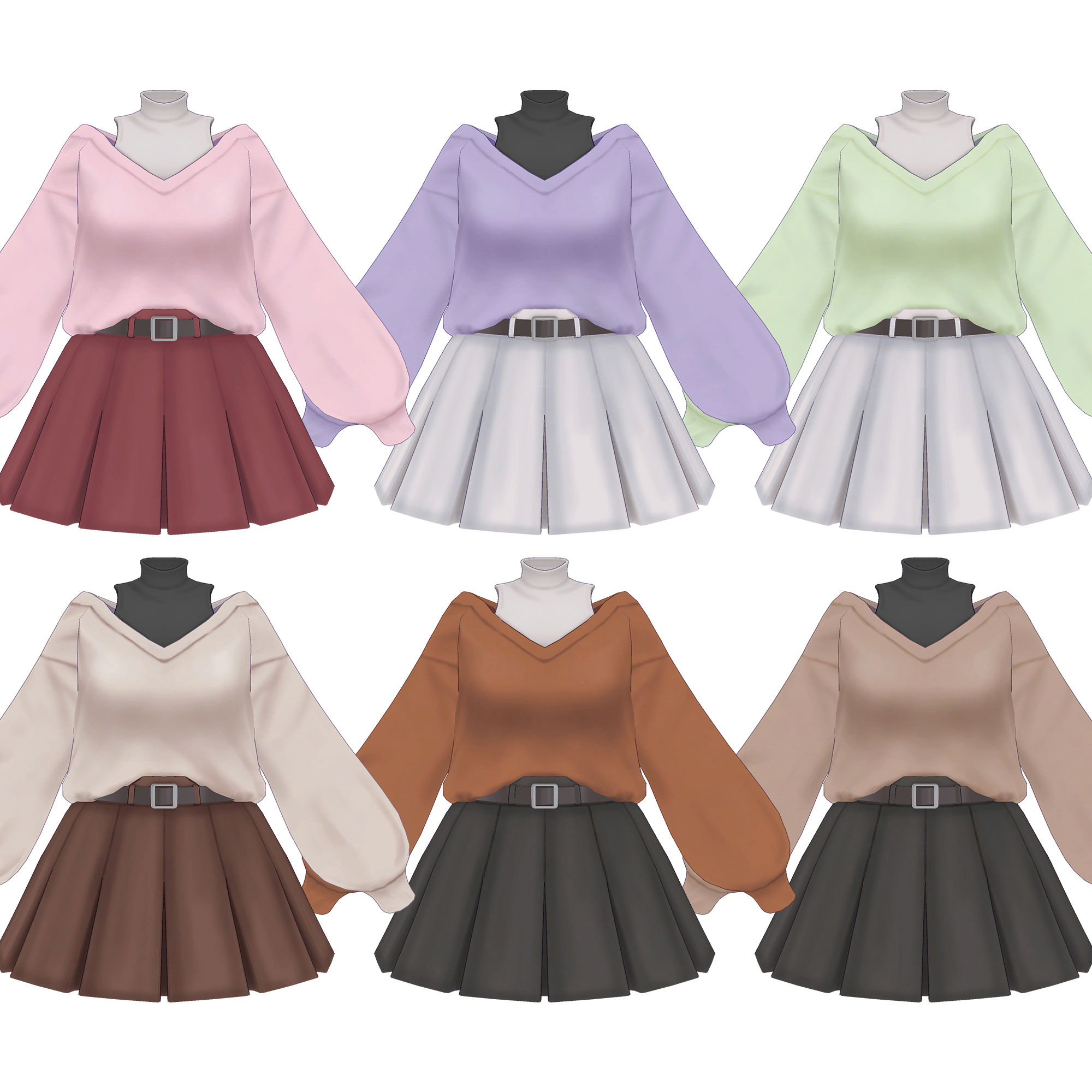 【しなの用】ゆるニットコーデ - MARI24 - BOOTH