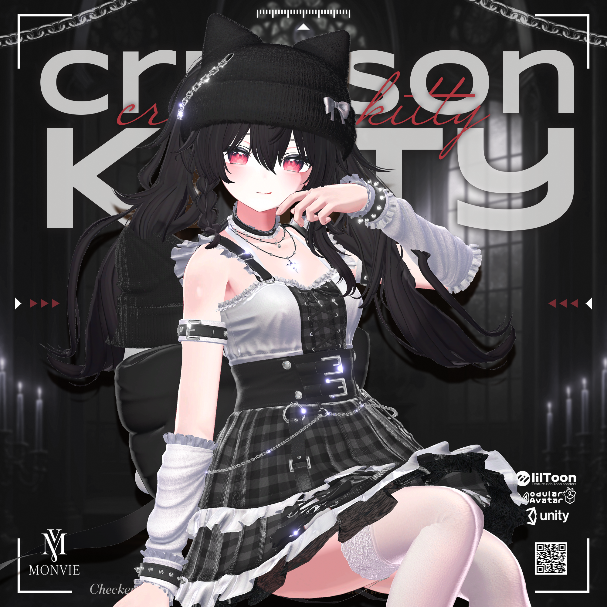 【VRC衣装】 Crimson Kitty 【15 AVATAR】 - MONVIE - BOOTH