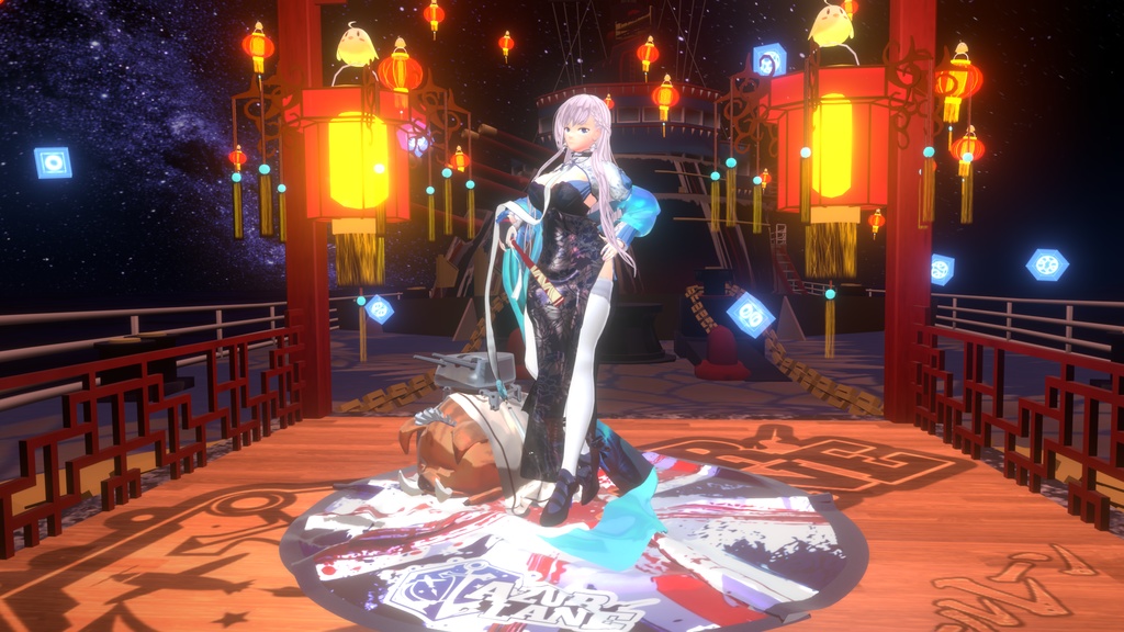 VRChat/VRM [Belfast] - 3D model [AzurLane] + Project Files ...