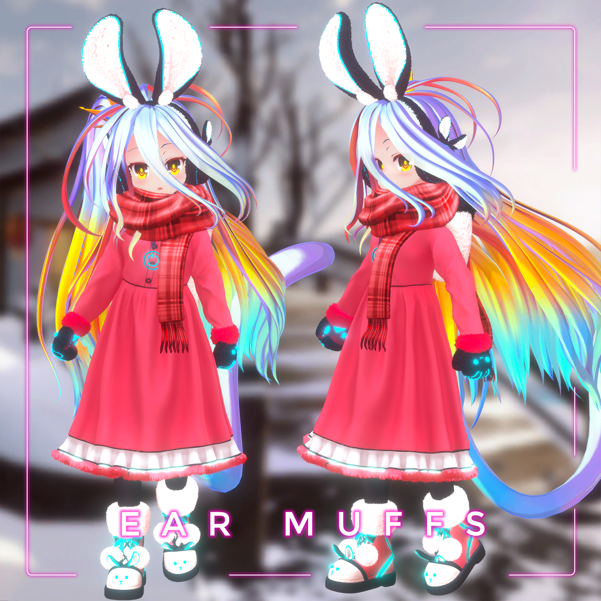 Neon Bunny 「Shiro / 白」- 【3Dモデル】v1.5 - CodeAldnoah - BOOTH