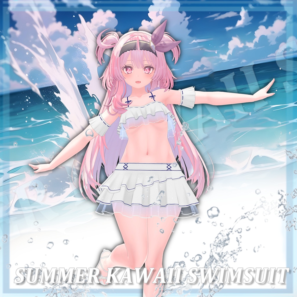5アバター対応水着 【 summer kawaii swimsuit 】 - Miyo - BOOTH