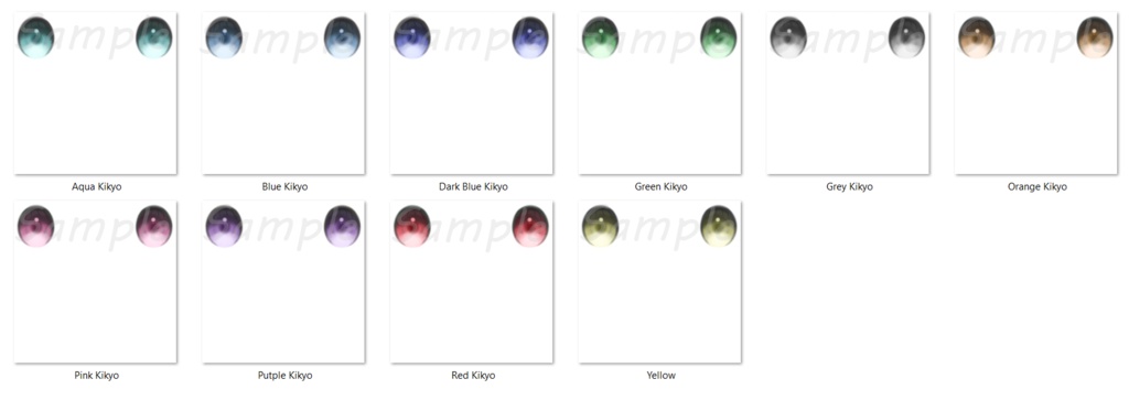 【桔梗 - Kikyo】Bright Eye Textures - SoraHaru - BOOTH