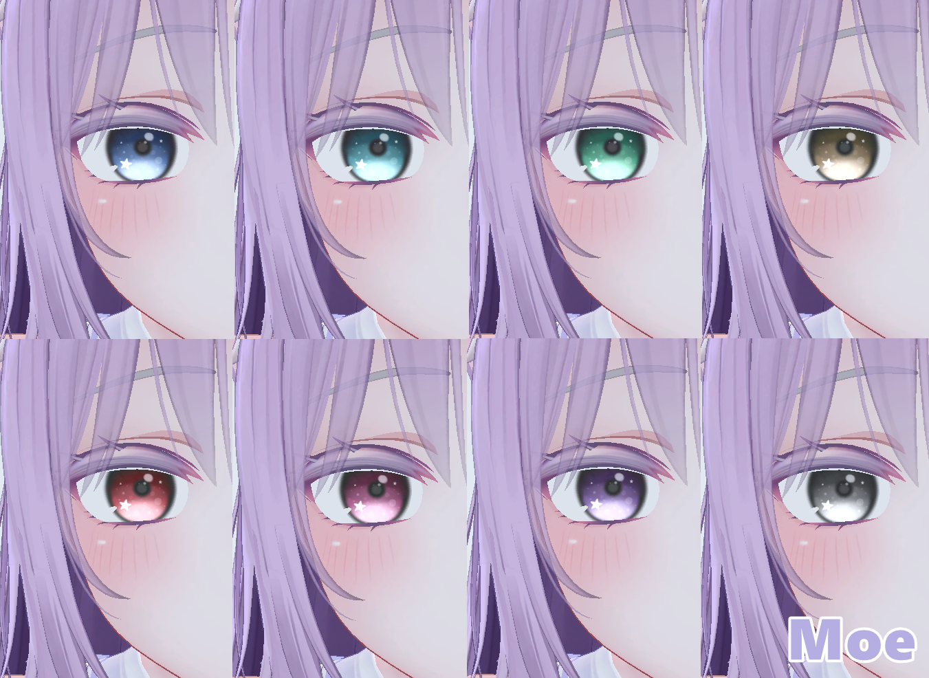 【5 Avatar】Bubble Star Eye Textures - SoraHaru - BOOTH