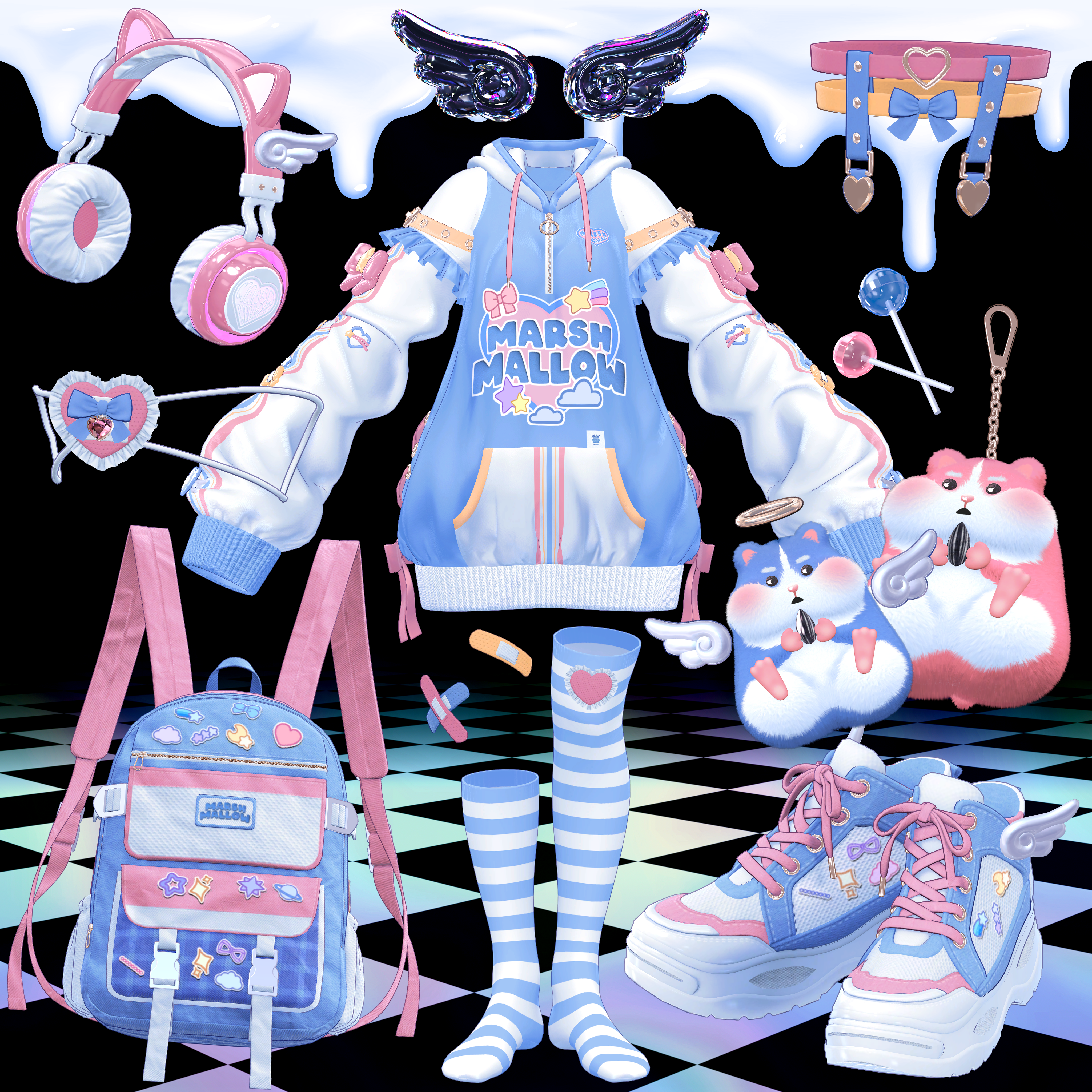 【8アバター対応】🍭Marshmallow🍭 - cherry neru - BOOTH