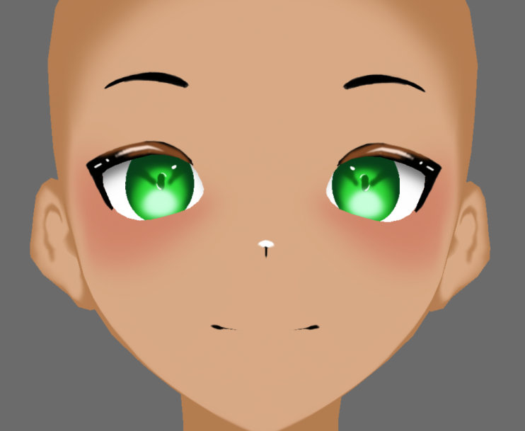 [Free] Cel Shaded Vroid Face Texture - Chisu's Clothing - BOOTH