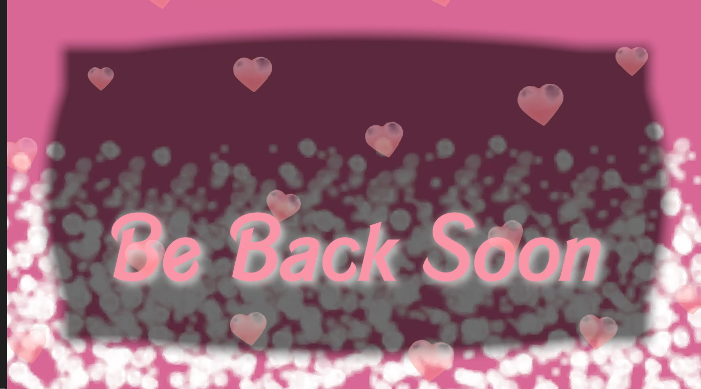 Pink Hearts: Animated "Starting Soon" and "Be Right Back" Stream Scenes ...