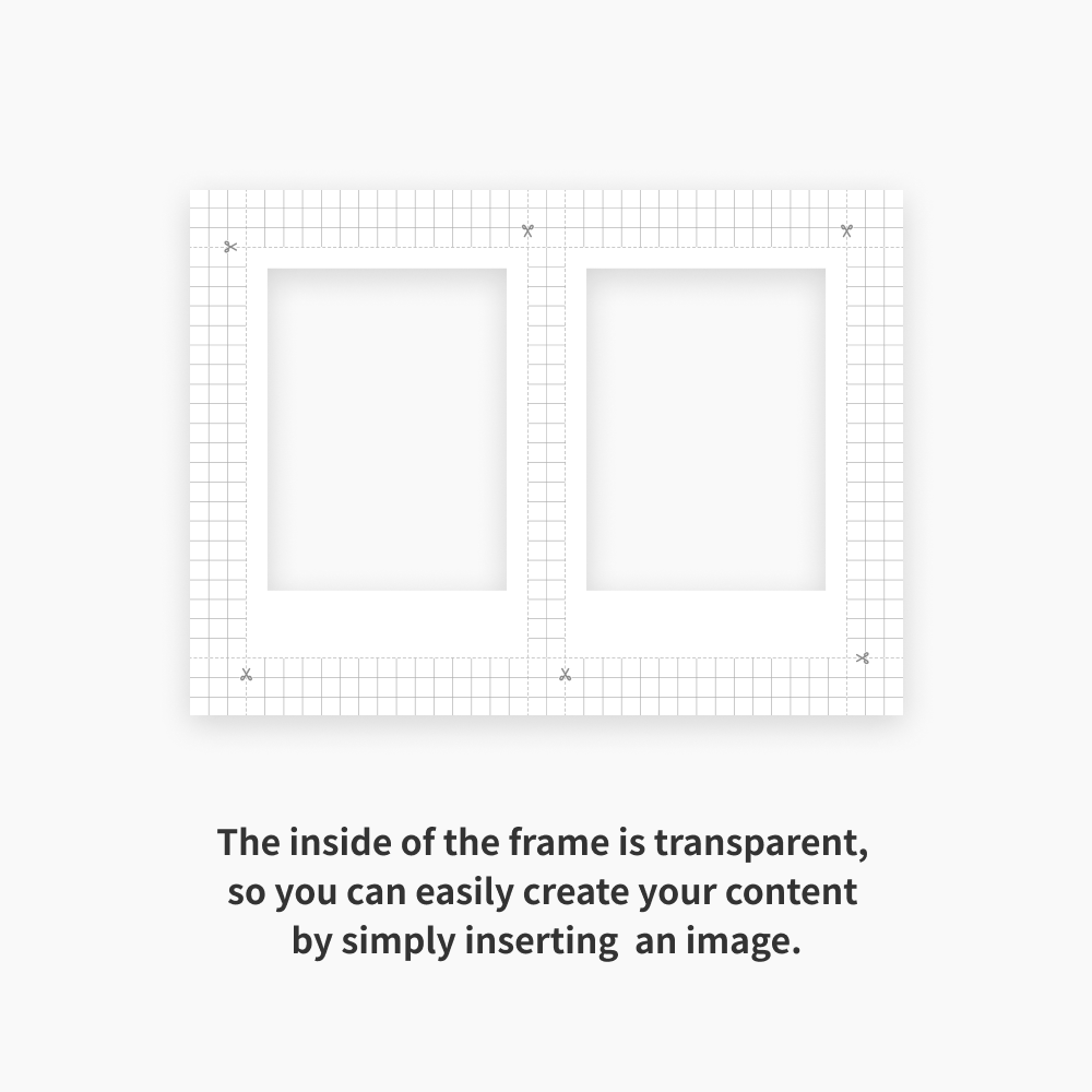 L/2L Instant Film Templates【FANBOX PRINT】 - pixivFANBOX - BOOTH