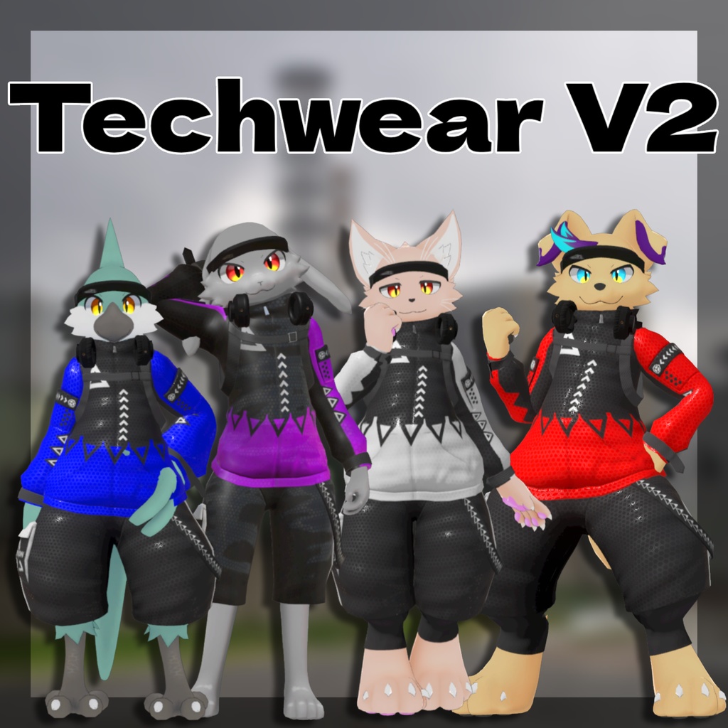 Techwear set For Regulusレグルス2.0,Keplerケプラー2.0,Eboshiエボシ,Yoiヨイ ...