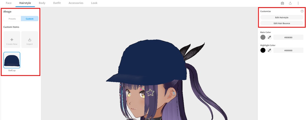[Vroid] 無料/무료/Free Vroid Ball Cap - rotorri - BOOTH