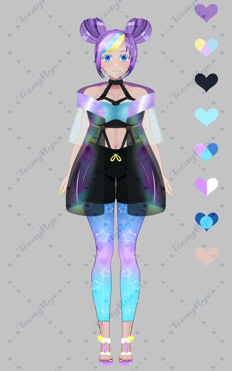 Purple Star VTuber - teenynyx - BOOTH