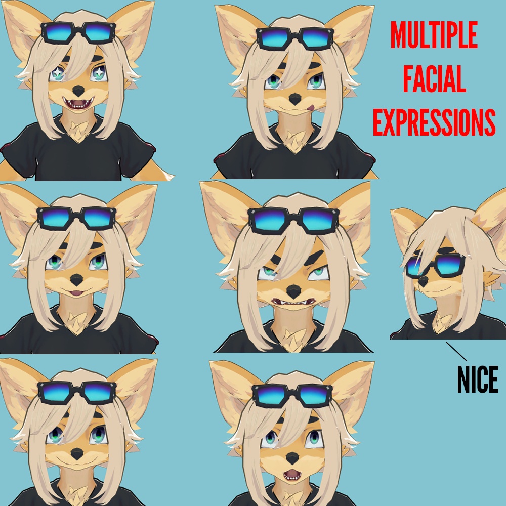 Vixen VRChat [PhysBones update!] - 鯉 Koi 3D - BOOTH