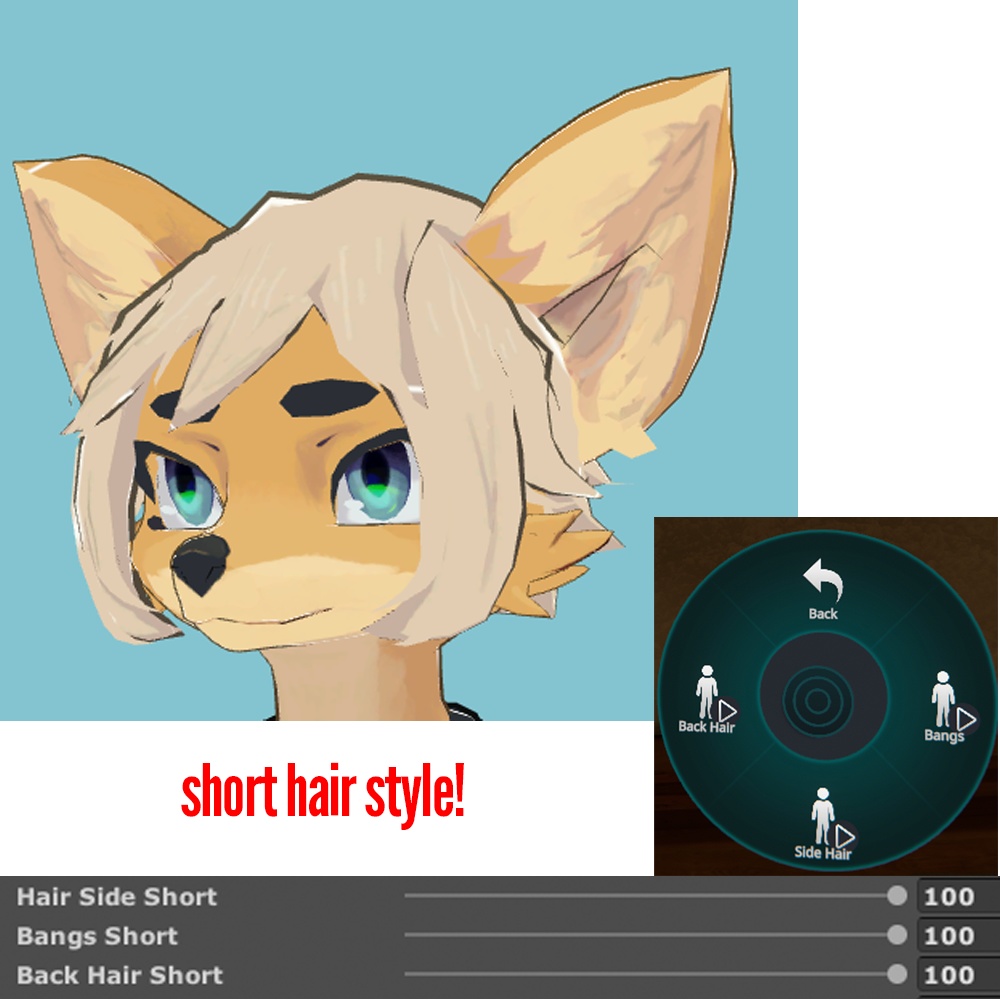 Vixen VRChat [PhysBones update!] - 鯉 Koi 3D - BOOTH