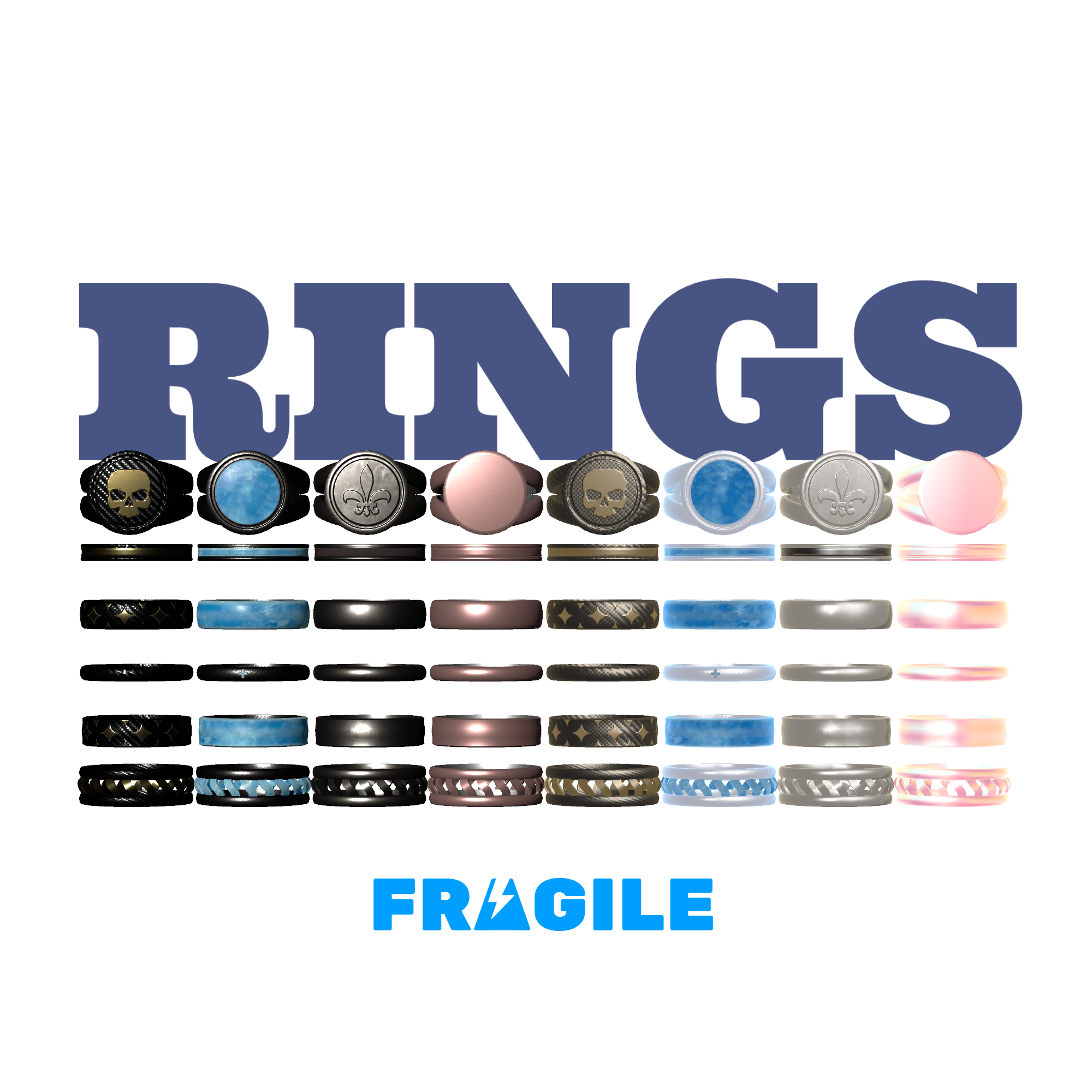 指輪 FragileRing 【Unity・VRChat想定】 - FRAGILE SHOP - BOOTH